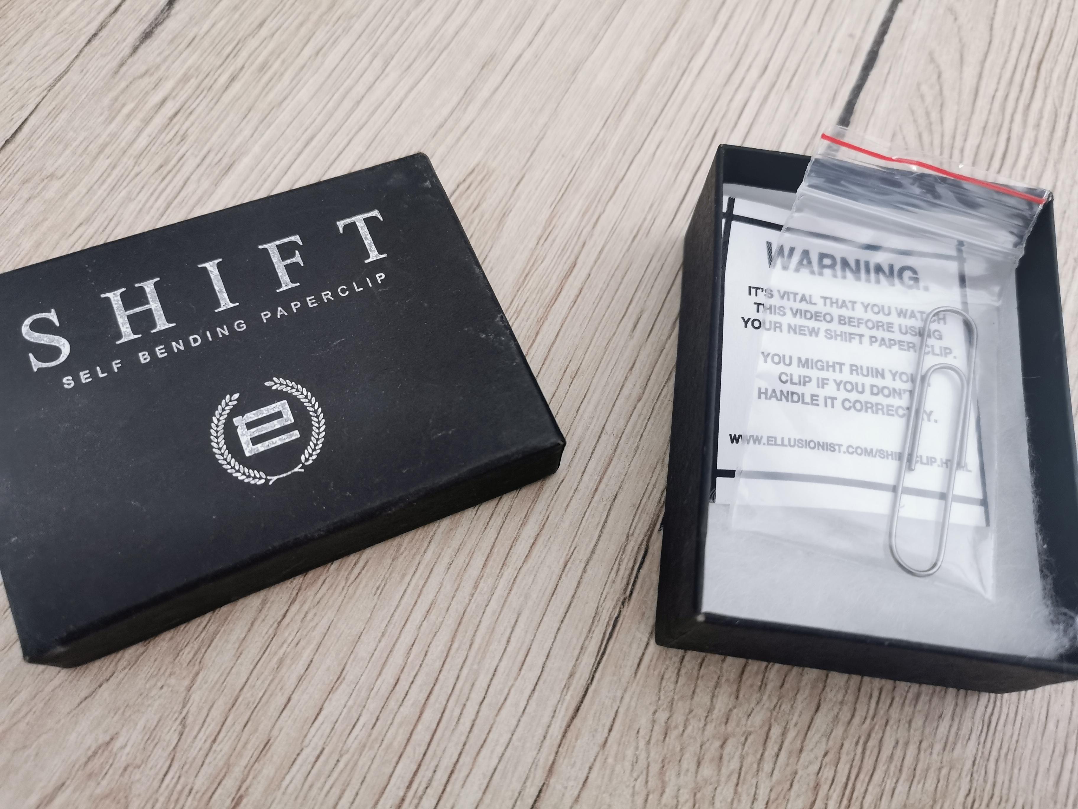 shift self bending paperclip