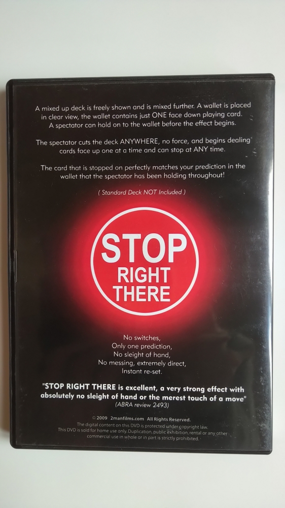 Stop Right There : une prédiction "bluffante"