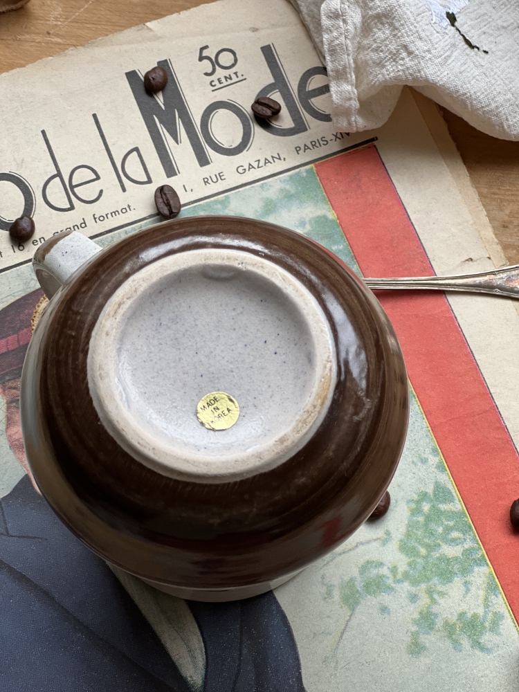 Mug/Tasse en poterie coréenne style Chi Kiang grès émaillé