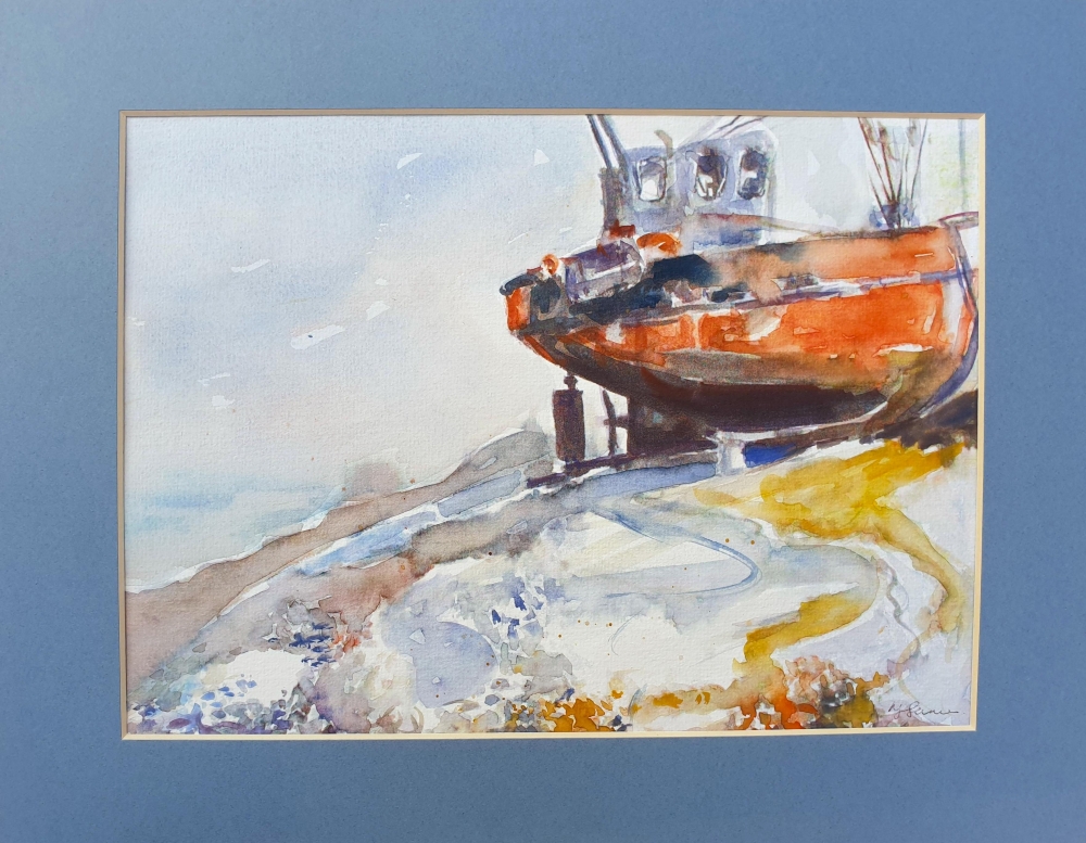 Beached Fishing Boat