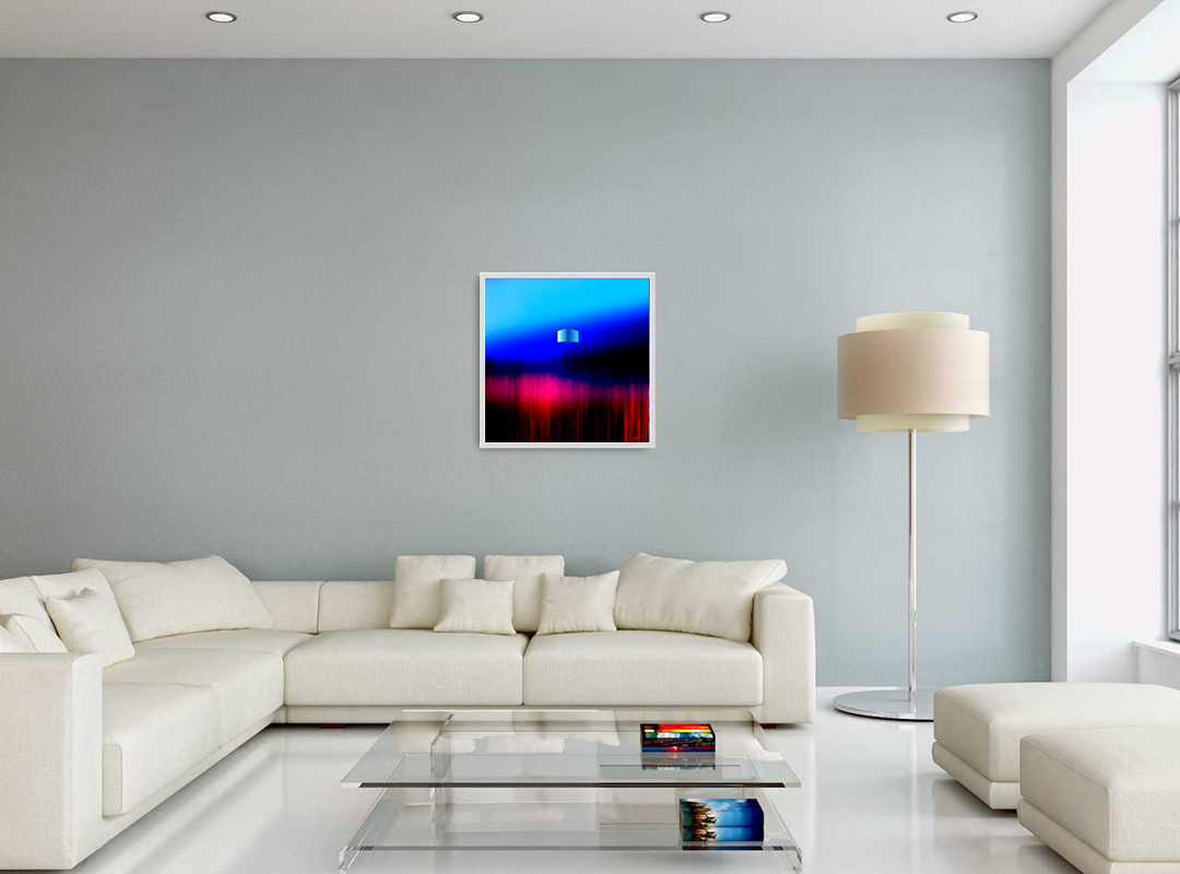 Hot and Cold Square Abstract, Modern, Contemporary, Floating Cubes ...