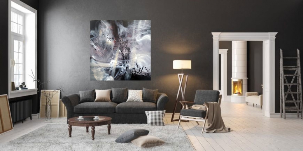 Large XXL Painting 130 Cm Beautiful Divine Light Spiritual Art By O KLOSKA