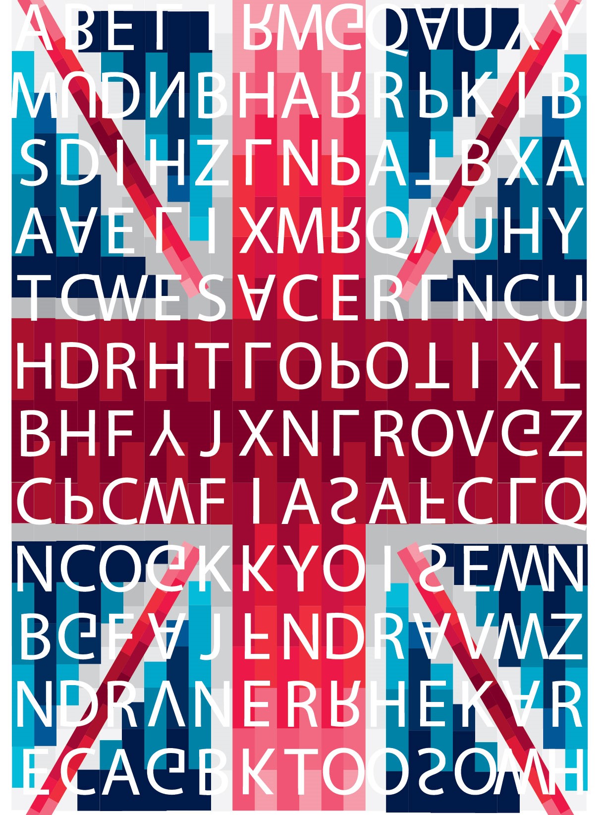 Flags of the World - Great Britain Flag with A2Z Airport Codes
