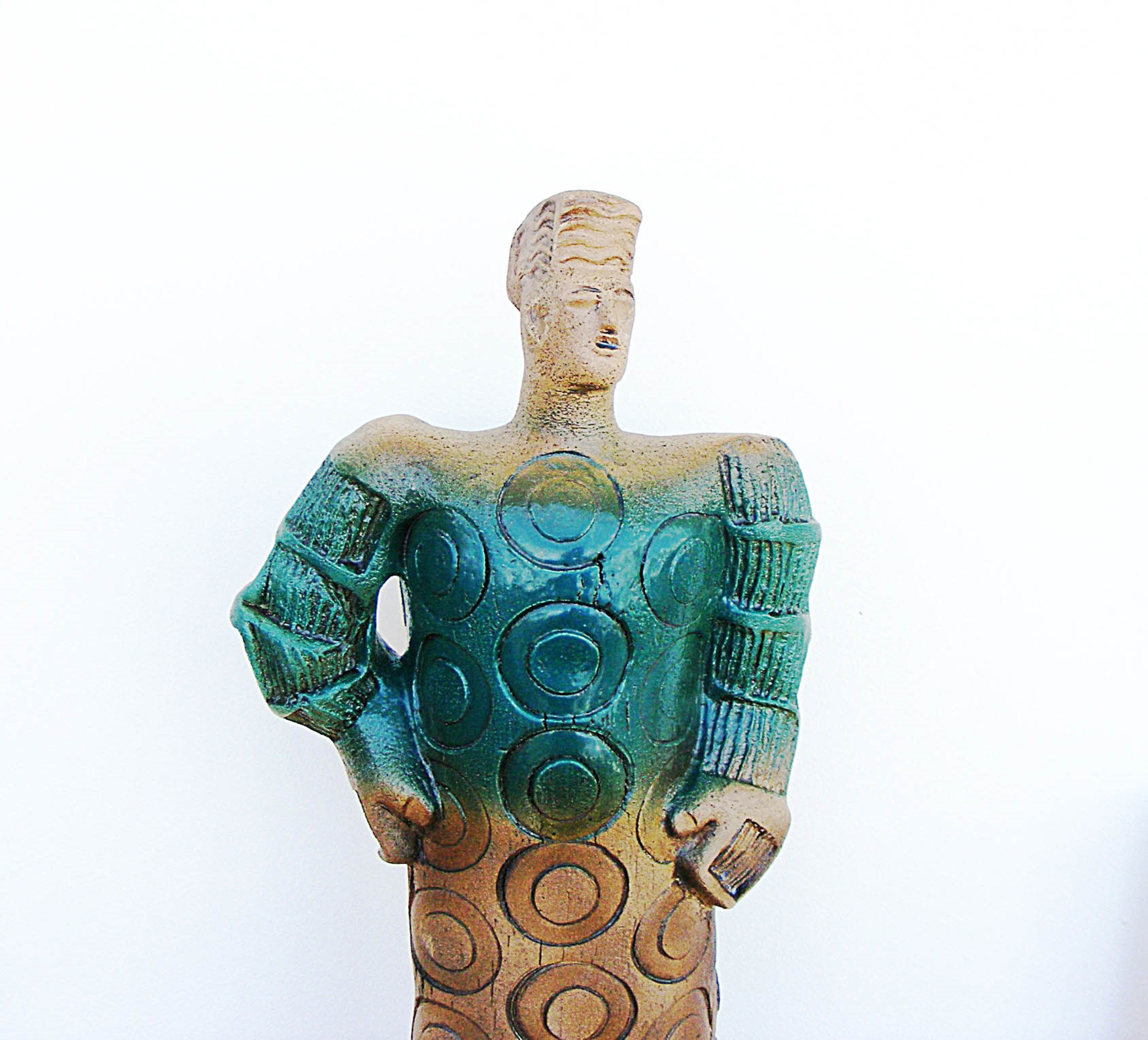 Ceramic Sculpture - Enceladus, Ancient Greek Giant