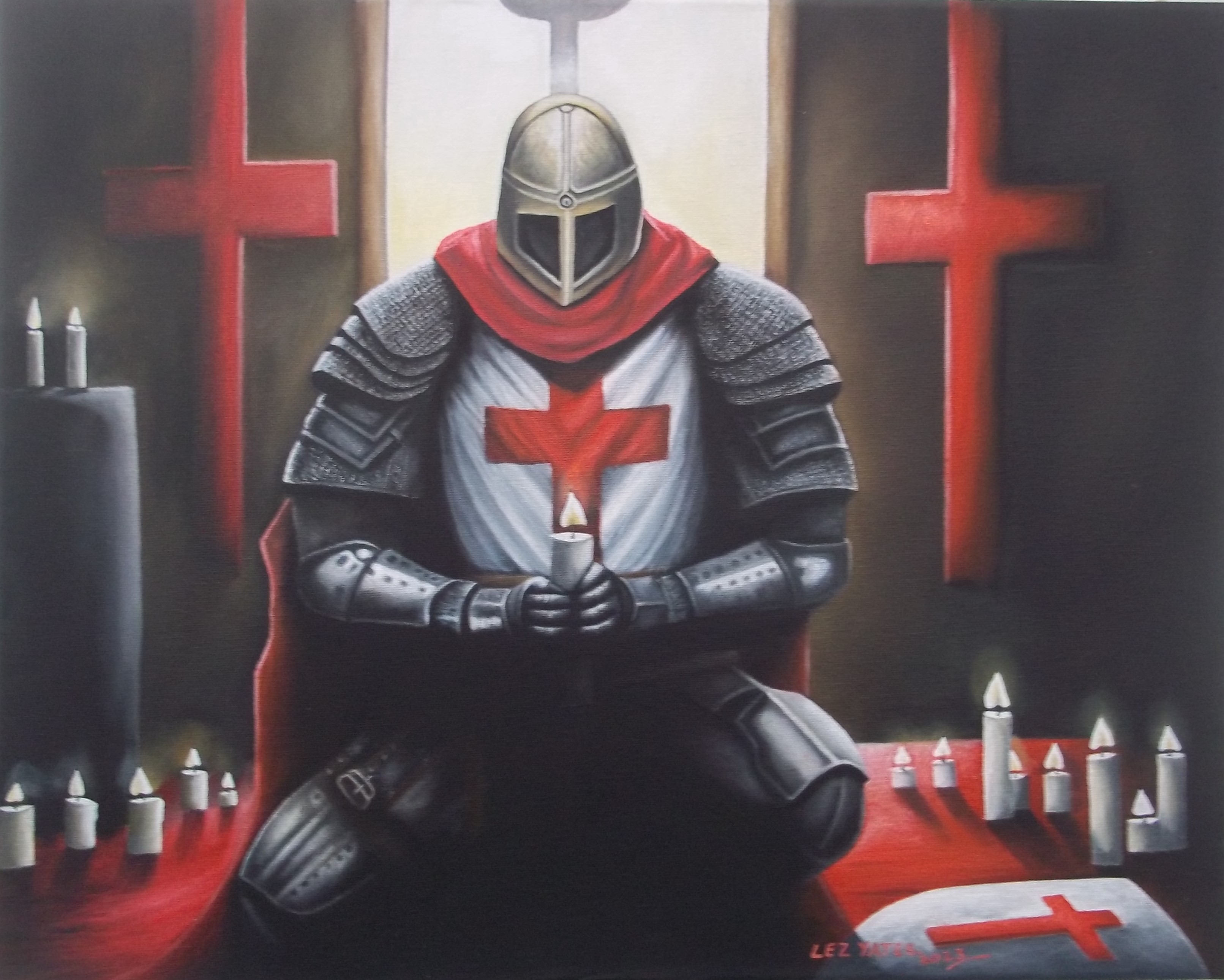 "KNIGHTS TEMPLAR PRAYING"