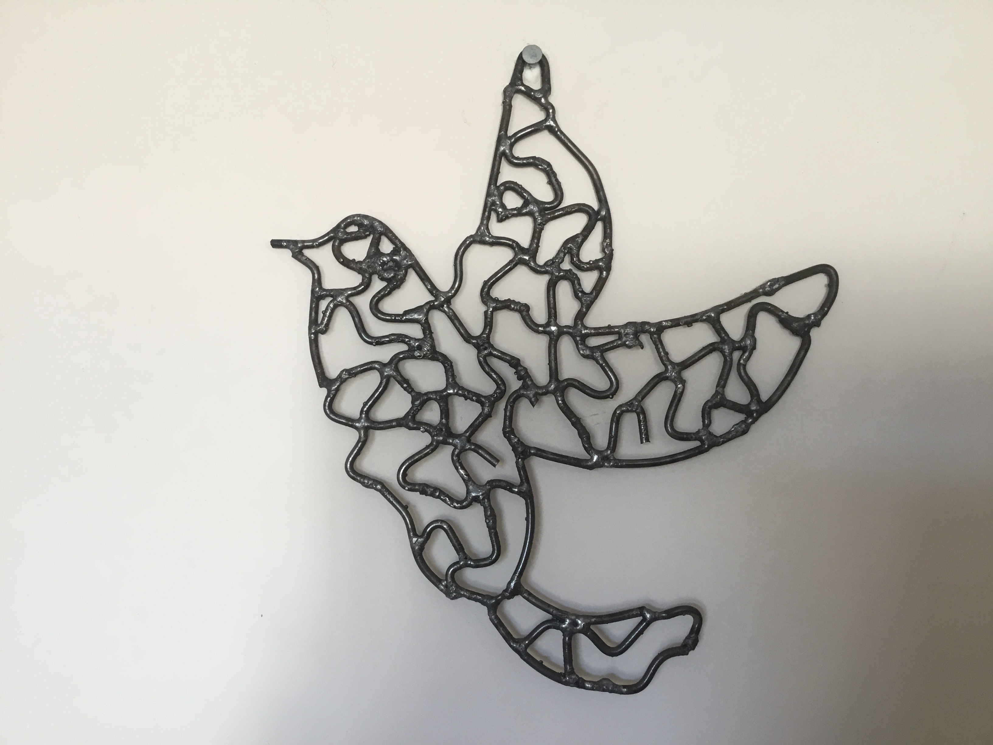 Hummingbird Steel Wire Sculpture