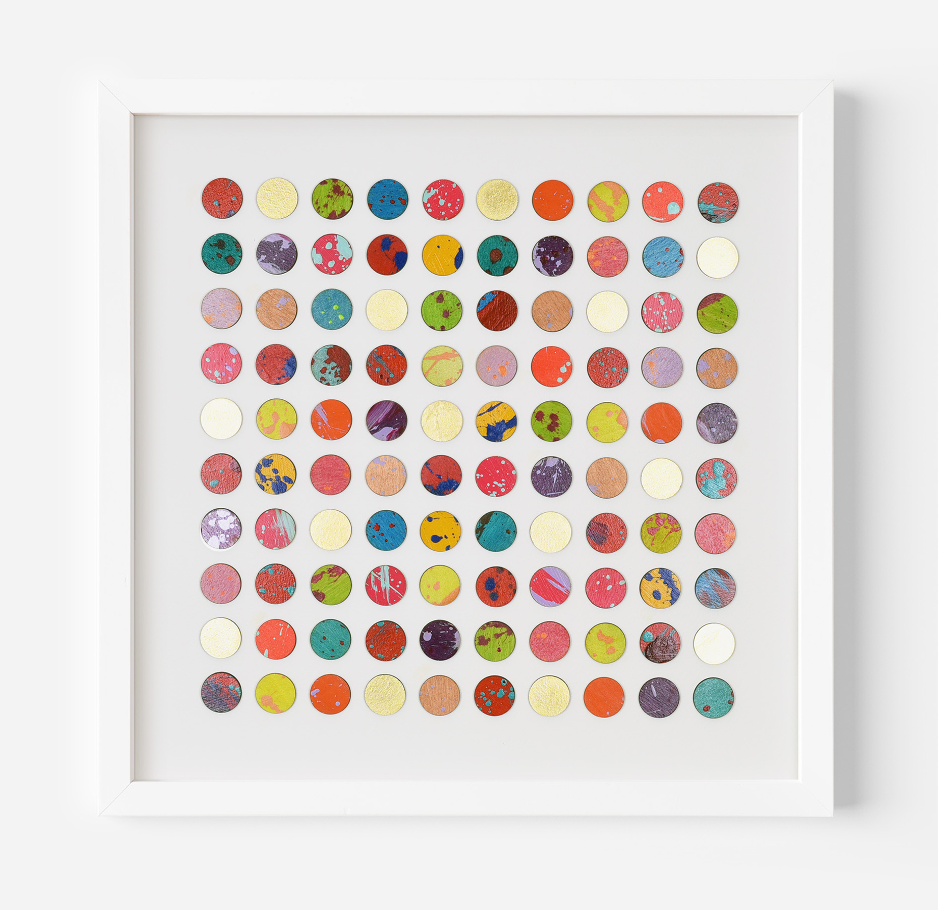 SPLASH ONE HUNDRED PAINTED DOTS WITH GOLD