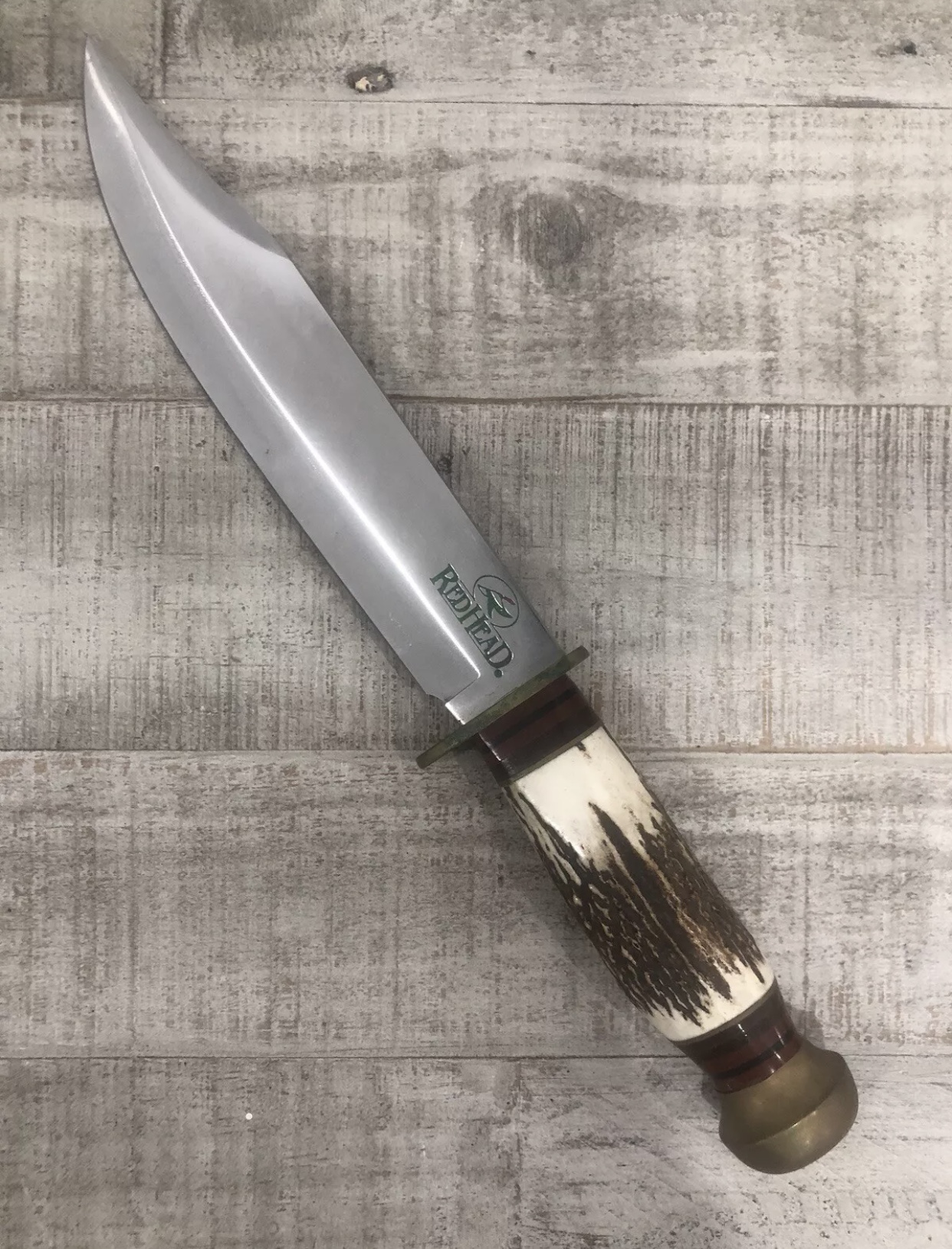 Vintage Redhead Ress Rostfrei Fixed Blade 7” Bowie Knife Made In Italy ...