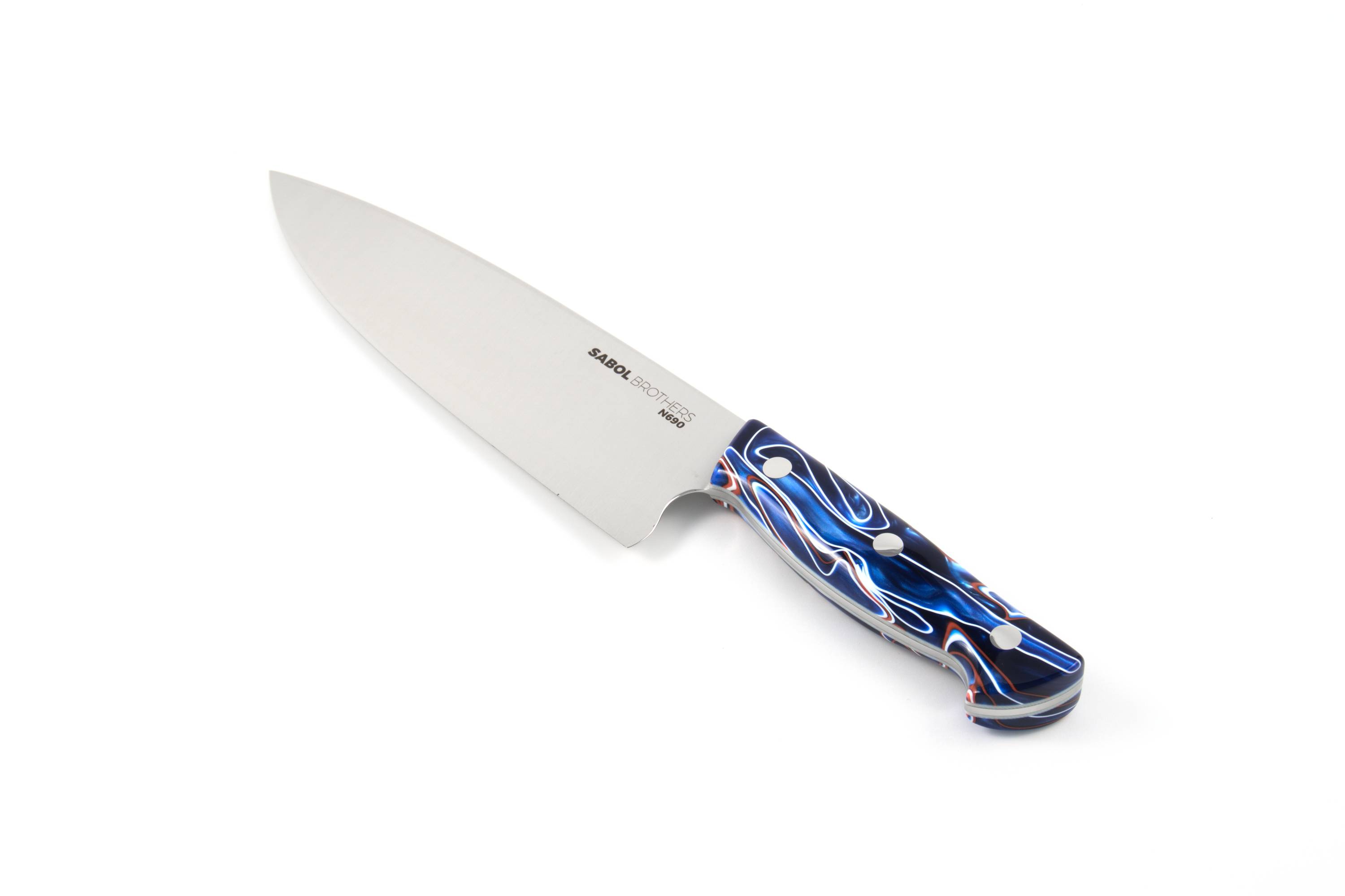 SABOL BROTHERS 8 inch western style Chef's knife made of Böhler N690 ...