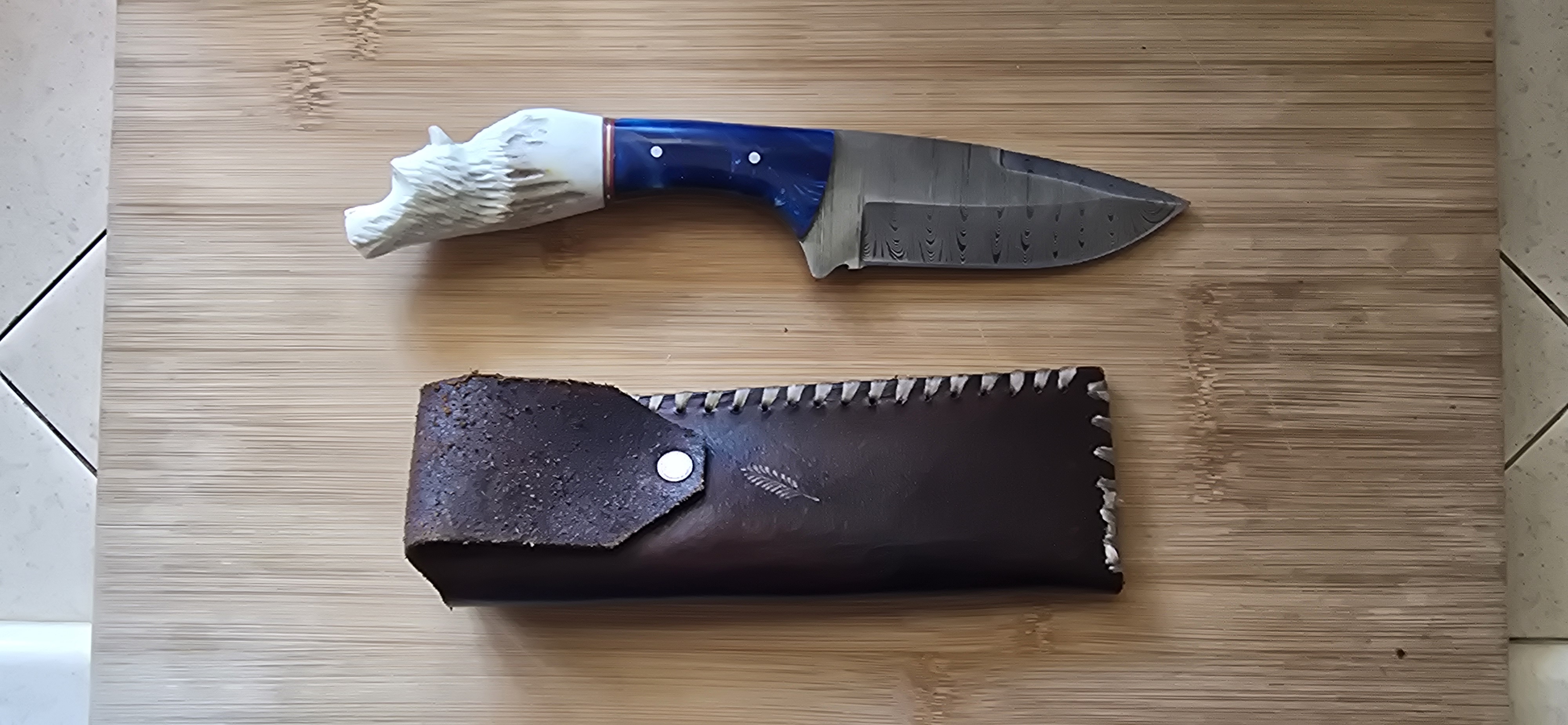 Authentic Cherokee Hand Carved Bear Knife