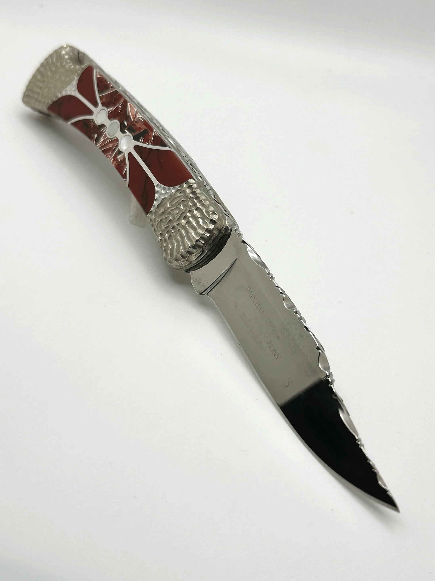 Michael Prater - Custom "Painted Pony" Buck Folder With Box