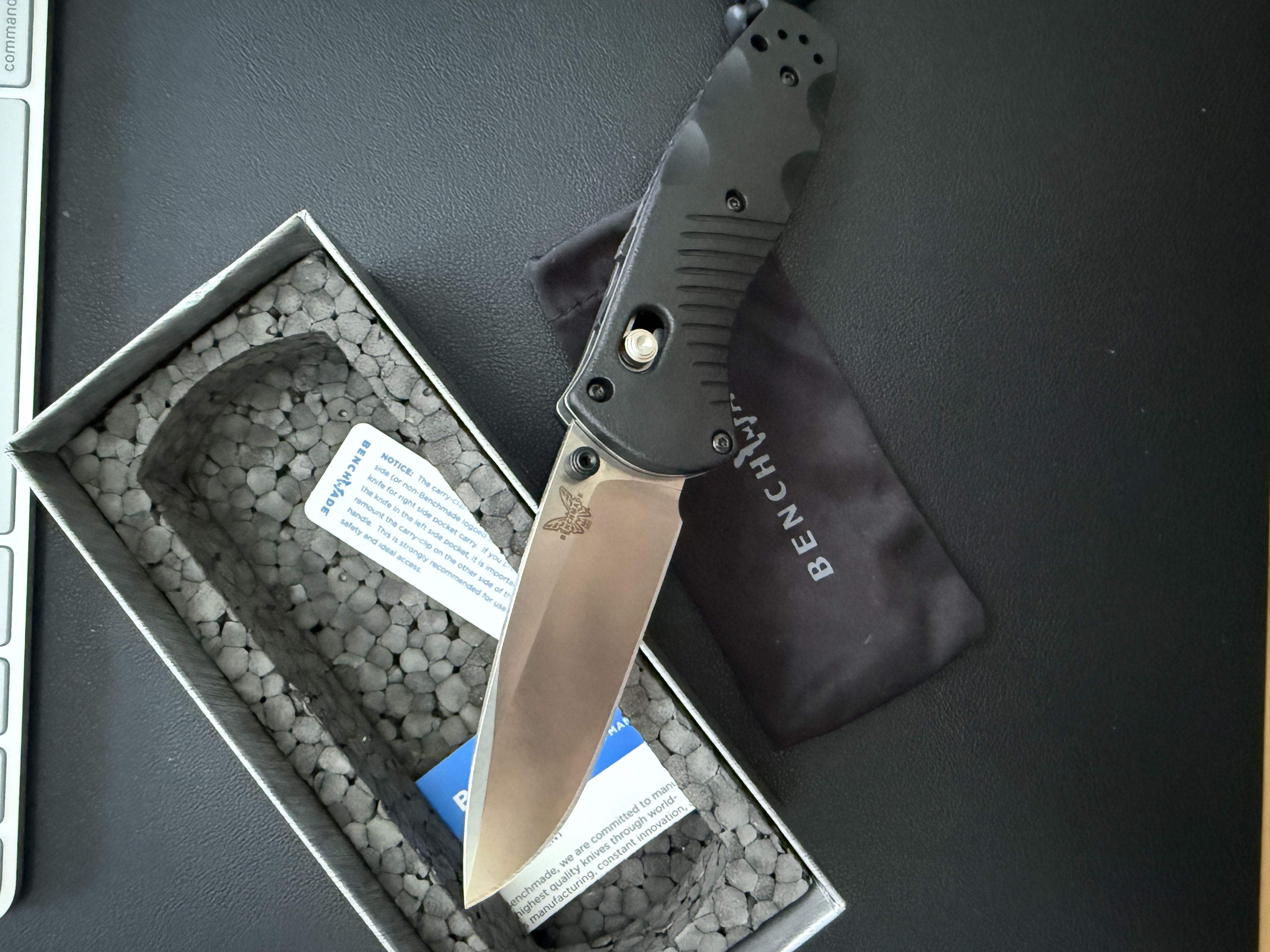 Mini-Barrage Blue Class Benchmade Assisted Open