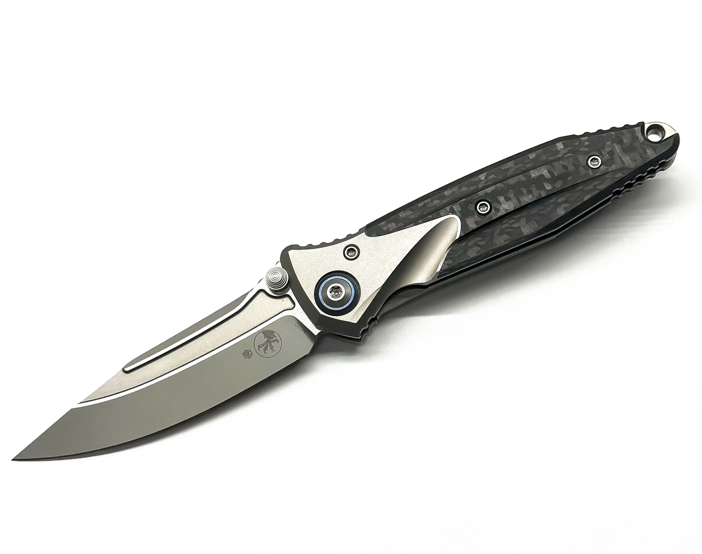 Microtech Socom Bravo Mini Knife CF/Titanium Frame Lock, Model: 263M-4 CFTI