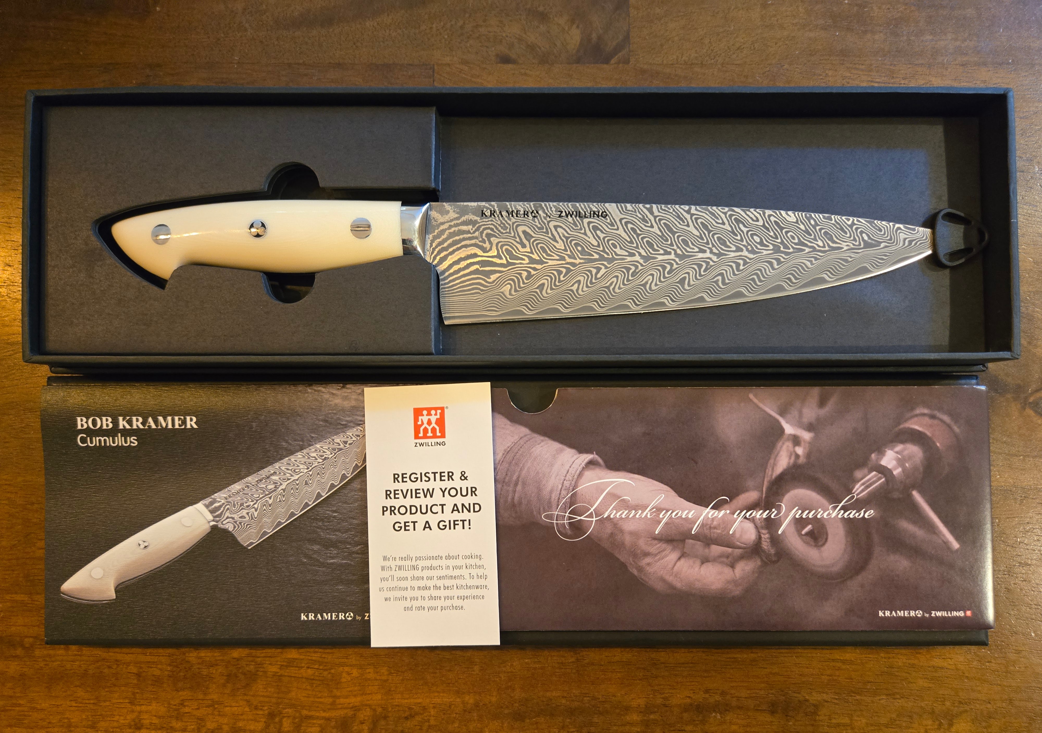 Bob Kramer Cumulus 8" Chef Knife