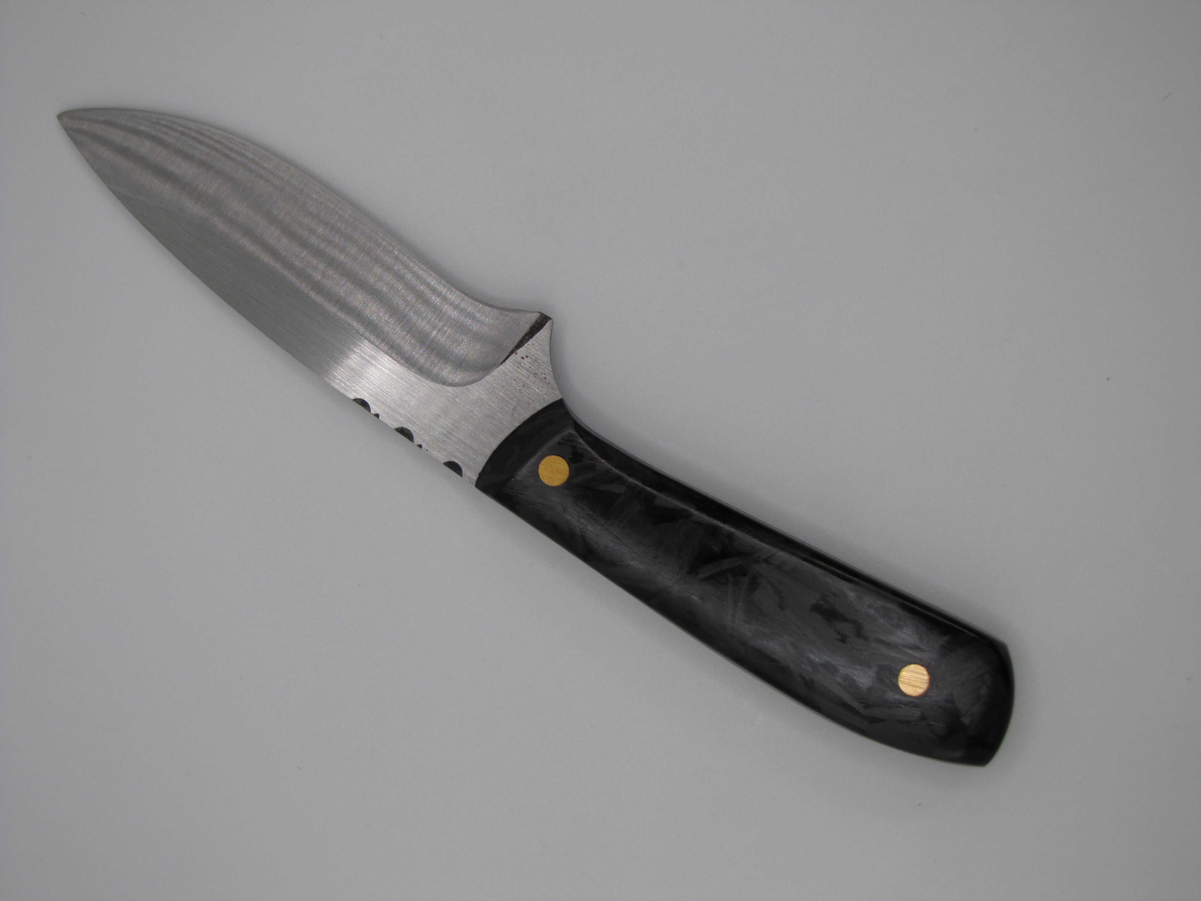 drop point utility blade 1095 high carbon steel with a carbon-fiber ...