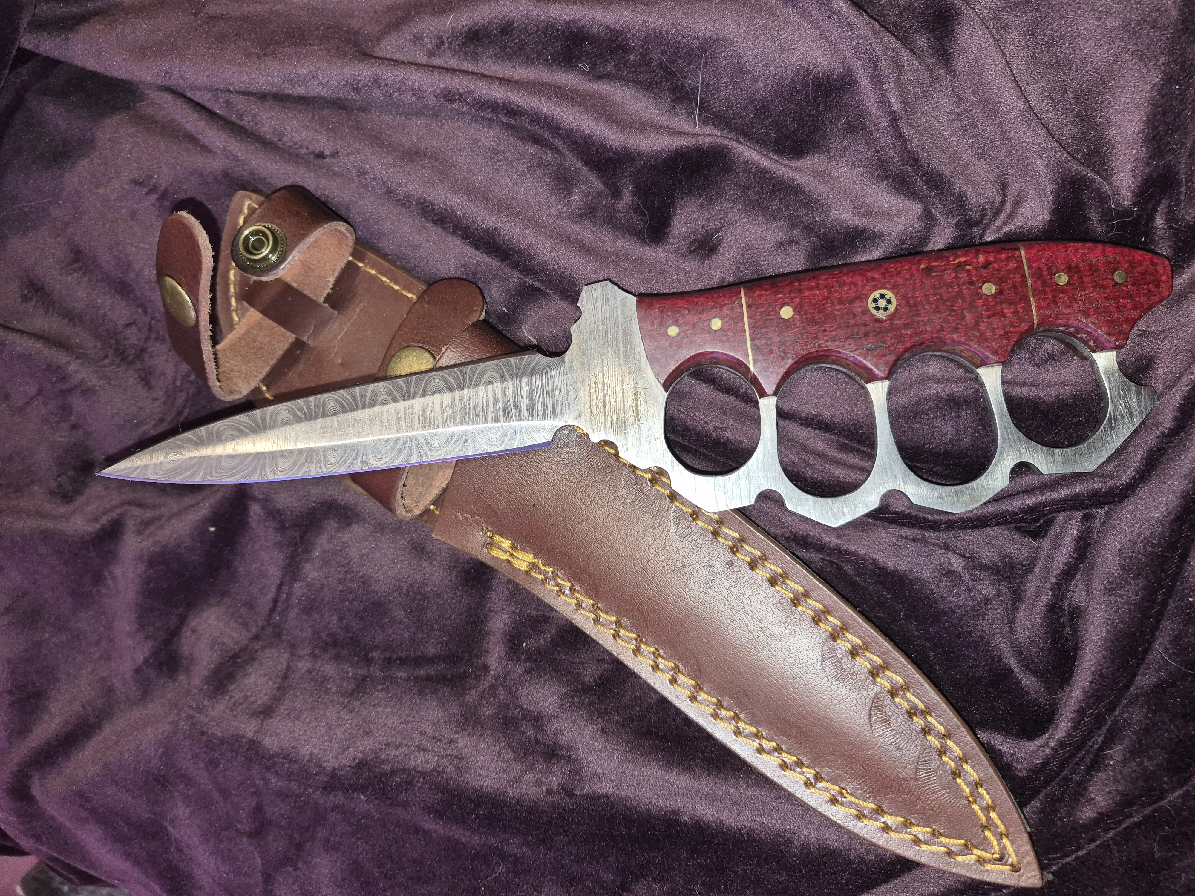 Custom Fixed Blade – Historical-Style Replica – Damascus Pattern ...